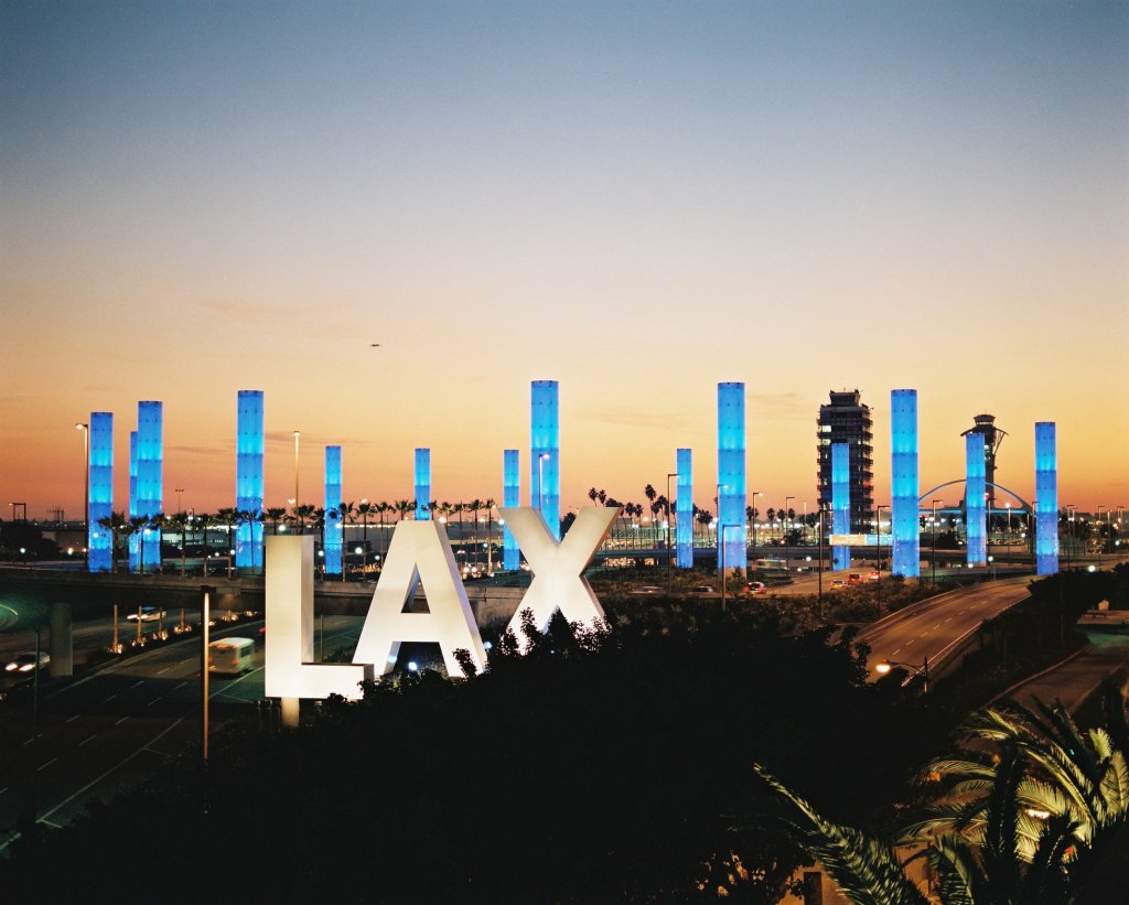 LAX turns blue for Clean Air Day - California Clean Air Day