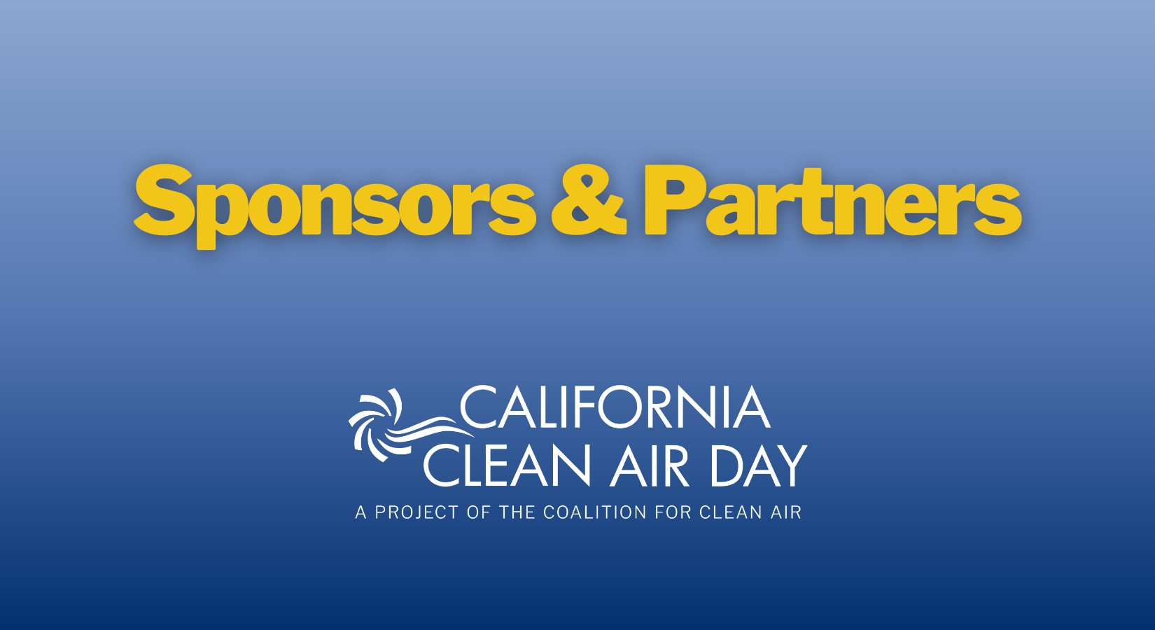 Sponsors and Strategic Partners - California Clean Air Day